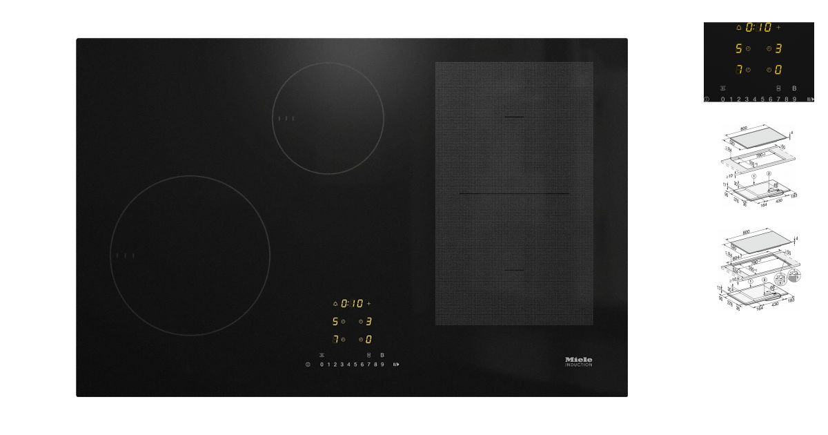 MIELE KM 7474 FL | Plaques de cuisson